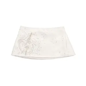 ALAS Full Bloom Layering Skirt In Ivory - White