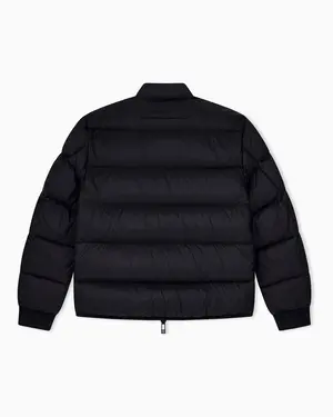 Armani Exchange Down Jacket With Stand Collar - Black