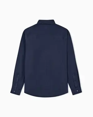 Armani Exchange Regular Fit Shirt In Cotton Poplin