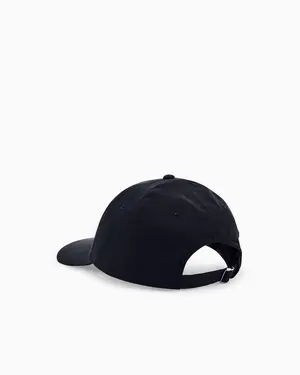 Armani Exchange Baseball Hat In Cotton Twill - Black