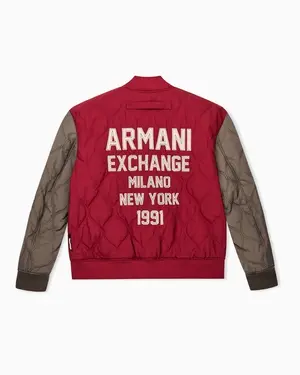Armani Exchange Padded Blouson Jacket In Nylon