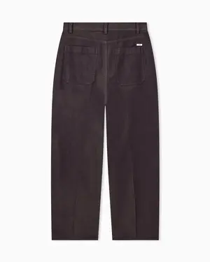 Armani Exchange Relaxed Trouser In Cotton Moleskin