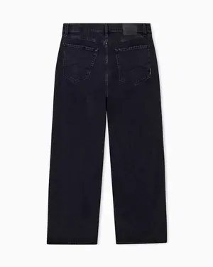 Armani Exchange Loose Fit Five-pocket Pants In Stretch Cotton Denim