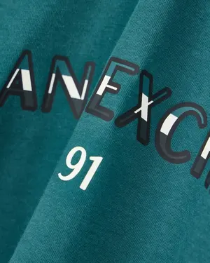 Armani Exchange Regular T-shirt In Cotton Jersey - Green