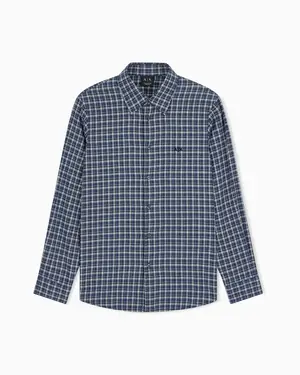 Armani Exchange Regular Fit Shirt In Cotton - Patterned