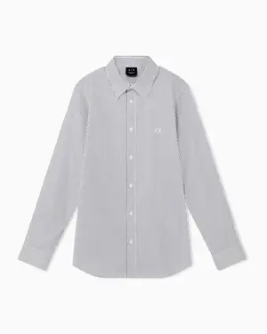 Armani Exchange Regular Fit Shirt In Yarn-dyed Cotton - Striped