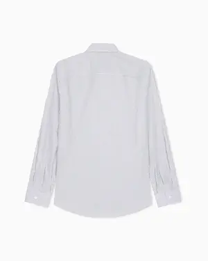 Armani Exchange Regular Fit Shirt In Yarn-dyed Cotton