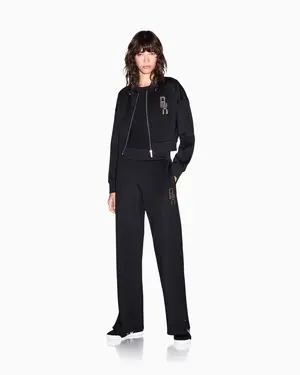 Armani Exchange Regular Fit Recycled Stretch Scuba Jersey Trousers