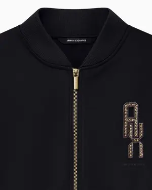 Armani Exchange Sweatshirt Slim With Stretch Scuba And Rib Details