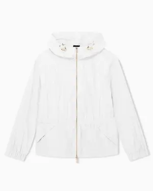 Armani Exchange Crinkle Nylon Zip-up Blouson Jacket