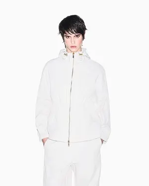 Armani Exchange Crinkle Nylon Zip-up Blouson Jacket