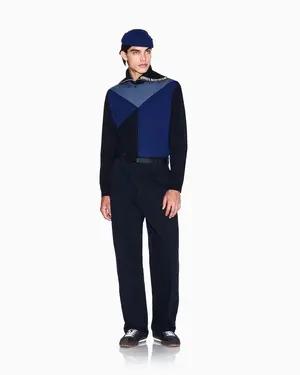 Armani Exchange Regular Fit Pullover In Virgin Wool And Acrylic