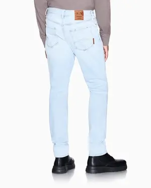 Armani Exchange Slim-fit 12 Oz Stretch Cotton Denim Jeans - Blue