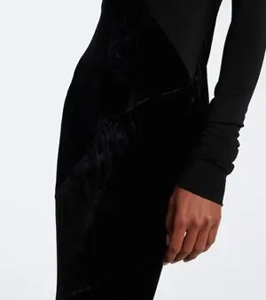 Rick Owens Combo Tulle-trimmed Gown