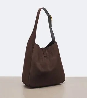 Saint Laurent Le 5 A 7 Supple Large Suede Shoulder Bag