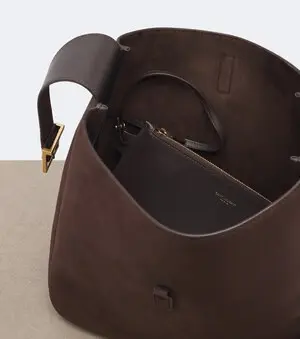Saint Laurent Le 5 A 7 Supple Large Suede Shoulder Bag