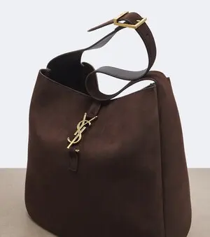 Saint Laurent Le 5 A 7 Supple Large Suede Shoulder Bag