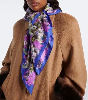 Valentino Garavani Floral Silk Scarf
