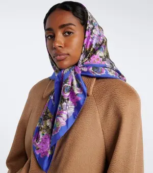 Valentino Garavani Floral Silk Scarf