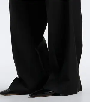 RÓHE Wool And Mohair Paneled Wide-leg Pants
