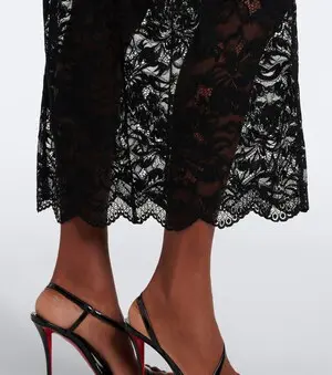 Rabanne Off-shoulder Lace Midi Dress