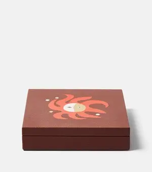 Jonathan Adler Playa Leather Tic-tac-toe Set
