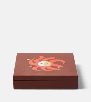 Jonathan Adler Playa Leather Tic-tac-toe Set
