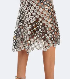 Rabanne Chainmail Embellished Cocktail Dress