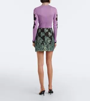 Valentino Garavani Lace Miniskirt