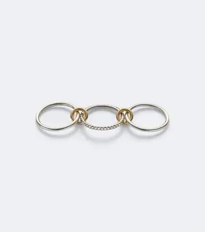 SPINELLI KILCOLLIN Sonny Sterling And 18kt Yellow Gold Ring With Diamonds