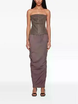 Rick Owens Draped Wrap Maxi Skirt - Red