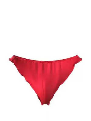 SCANDALE Dédicace Ruffled Satin Thong