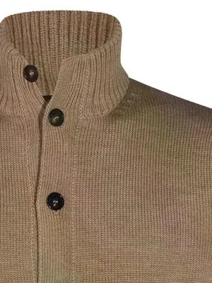 ZANONE Button-up Ribbed-trim Sweater