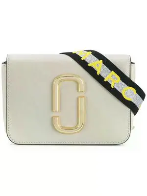 Marc Jacobs Hip Shot Bag With Logo Strap - Grey