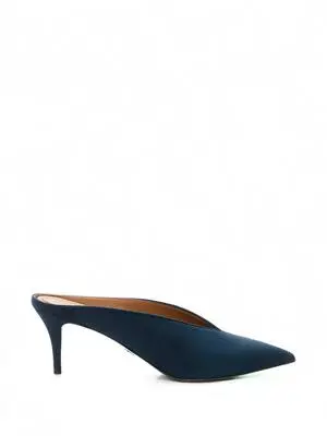 Stella McCartney Pointed-toe V-cut Mules - Blue