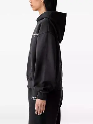 SPORTY & RICH Logo-print Pouch-pocket Hoodie