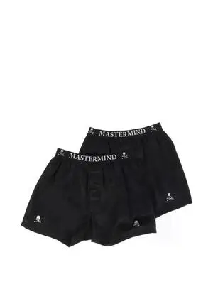 MASTERMIND WORLD Logo-waistband Silk Boxers
