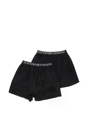 MASTERMIND WORLD Logo-waistband Silk Boxers