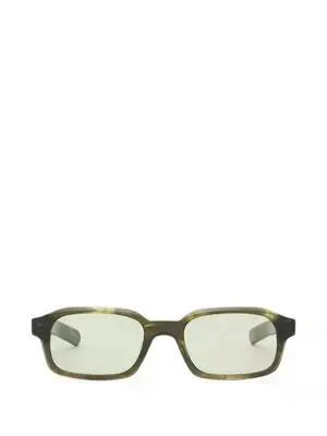 FLATLIST Hanky Rectangle-frame Sunglasses - Green