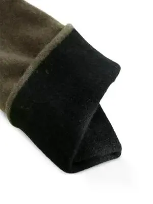 Frenckenberger Knitted Reversible Beanie Hat - Brown