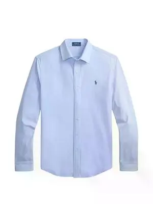 Polo Ralph Lauren Logo-embroidered Long-sleeve Shirt - Blue