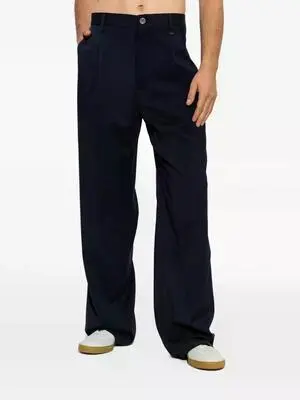 VIVIENNE WESTWOOD Pleated Wool Trousers - Blue