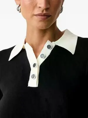SILVIAN HEACH Anders Contrast-trim Button-up Mini Dress
