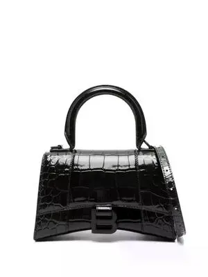 Balenciaga Hourglass Xs Top-handle Bag - Black