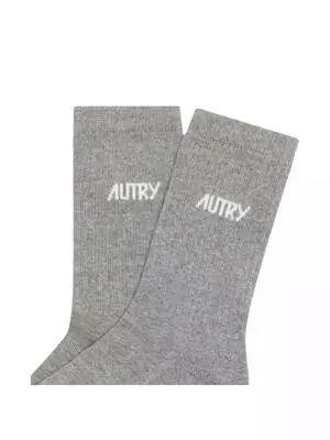 AUTRY Logo-intarsia Star-print Socks