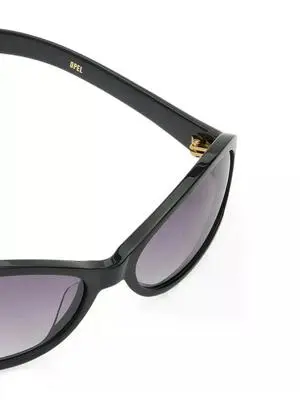 FLATLIST Opel Oval-frame Sunglasses With Gold-tone Hardware