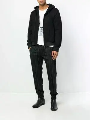 JUUN.J Logo-embroidered Zip-up Hoodie