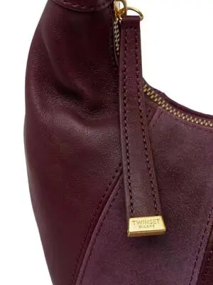 TWINSET Suede And Leather Shoulder Bag