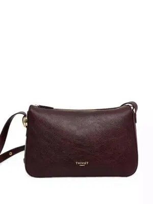 TWINSET Grained Faux-leather Shoulder Bag - Red