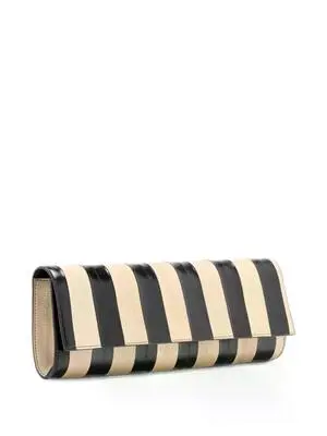 Proenza Schouler Hex Clutch In Striped Eel